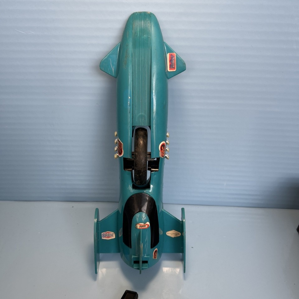 Vintage 1970 Kenner SSP Super Sonic Teal Laker Special Car & Rip Cord ...