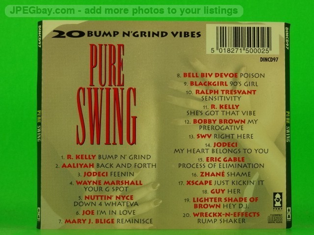 VARIOUS ARTIST PURE SWING (607) 20+ Track CD Album Picture Sleeve DINO ...