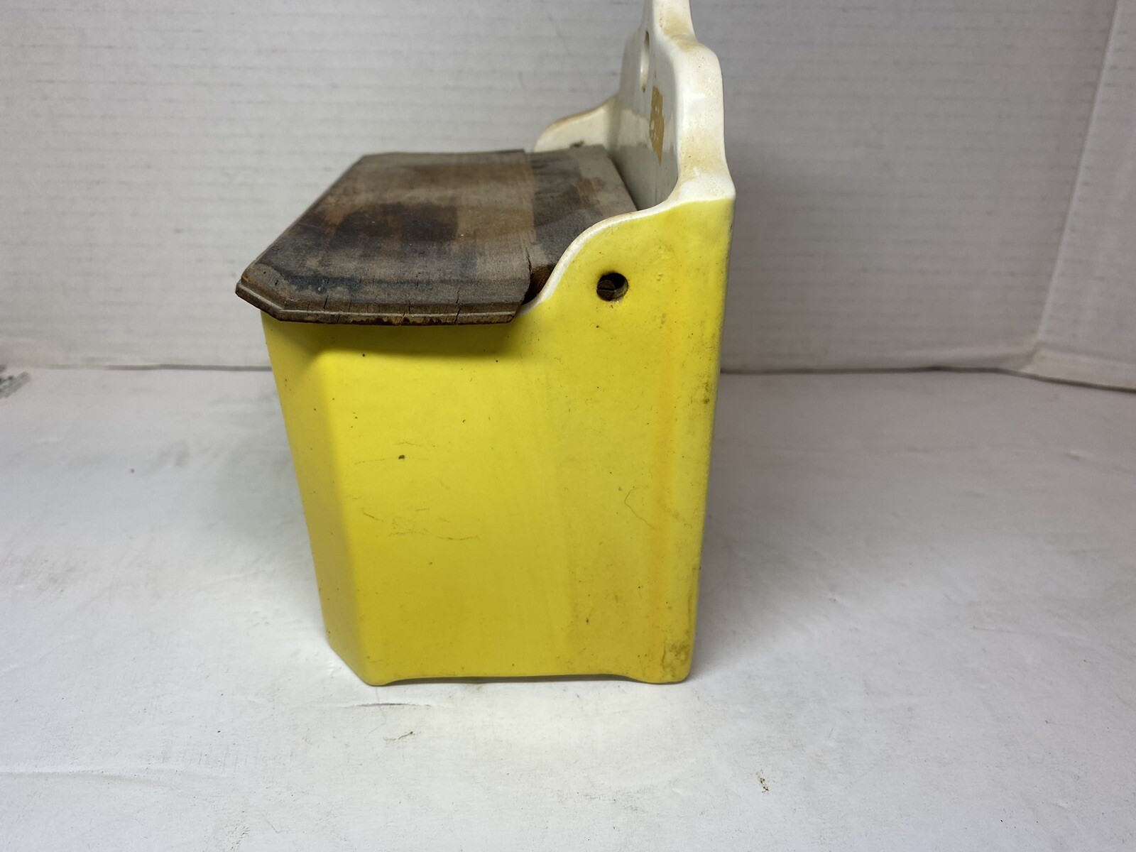 Vintage Ceramic Hand Painted Hanging Salt Box Czechoslovakia | eBay