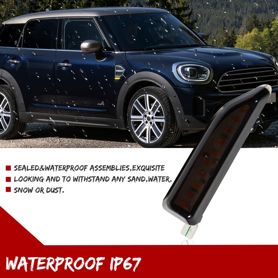 For 2017-up Mini Cooper Countryman Front Amber Side Marker Signal LED ...