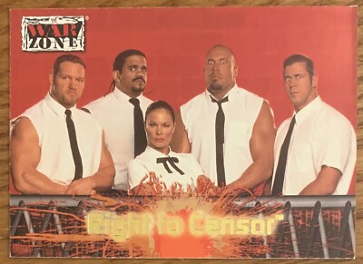 RIGHT TO CENSOR, 2001 FLEER WWE WAR ZONE CARD, WOW ! | eBay