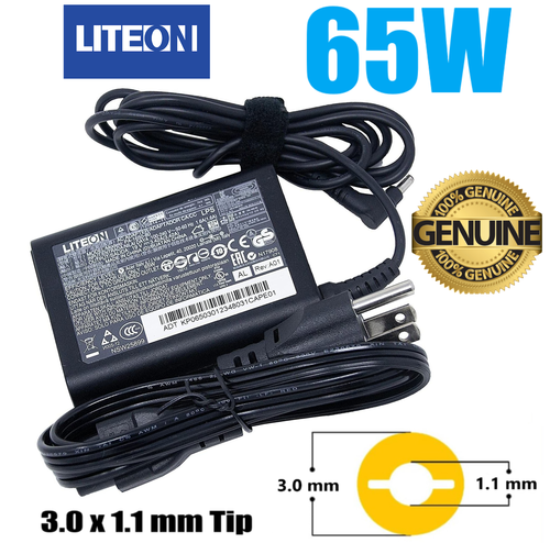 OEM LiteOn 65W AC Adapter 3.0x1.1mm For Acer Aspire Vero AV15-51 AV15 ...