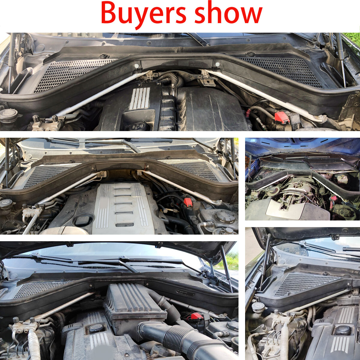 3X Engine Upper Compartment Partition Panels Fit For BMW X5 X6 E70 LCI ...