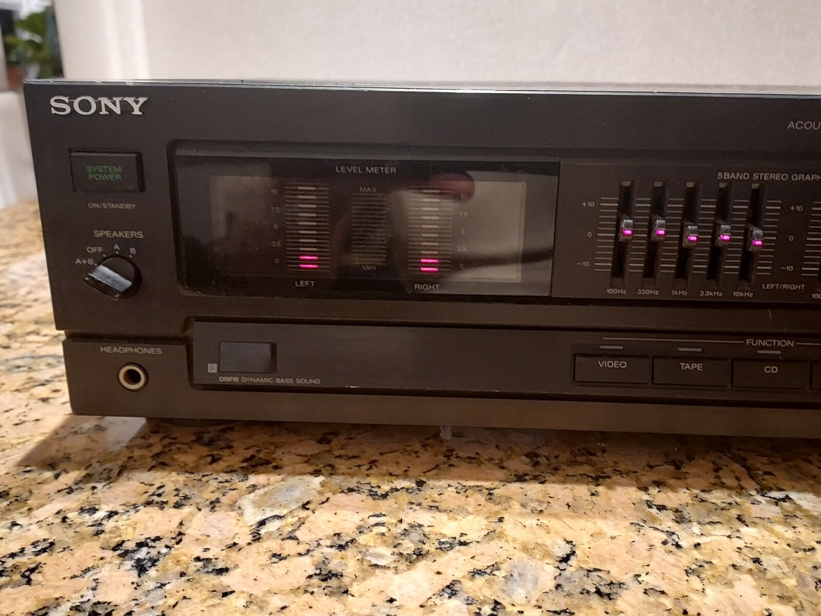 FOR PARTS SONY TA - AX301 ACOUSTIC CONTROLLED STEREO AMP- 5 BAND ...