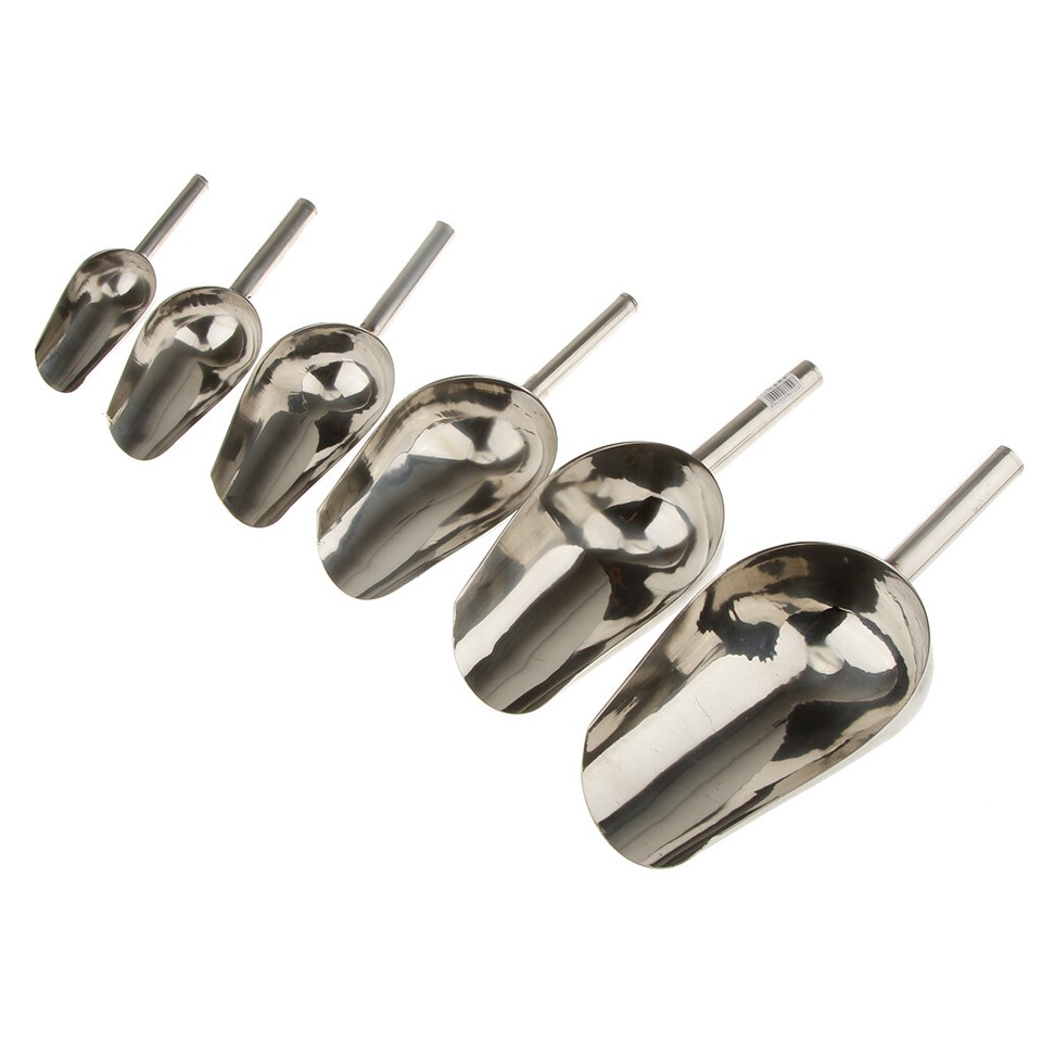 Stainless Steel Ice Scoop Shovel Sweets Buffet Flour Candy Measure Tool ...