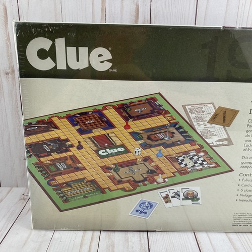 Retro Series Clue 1986 Edition Classic Detective Family Board Game Made ...