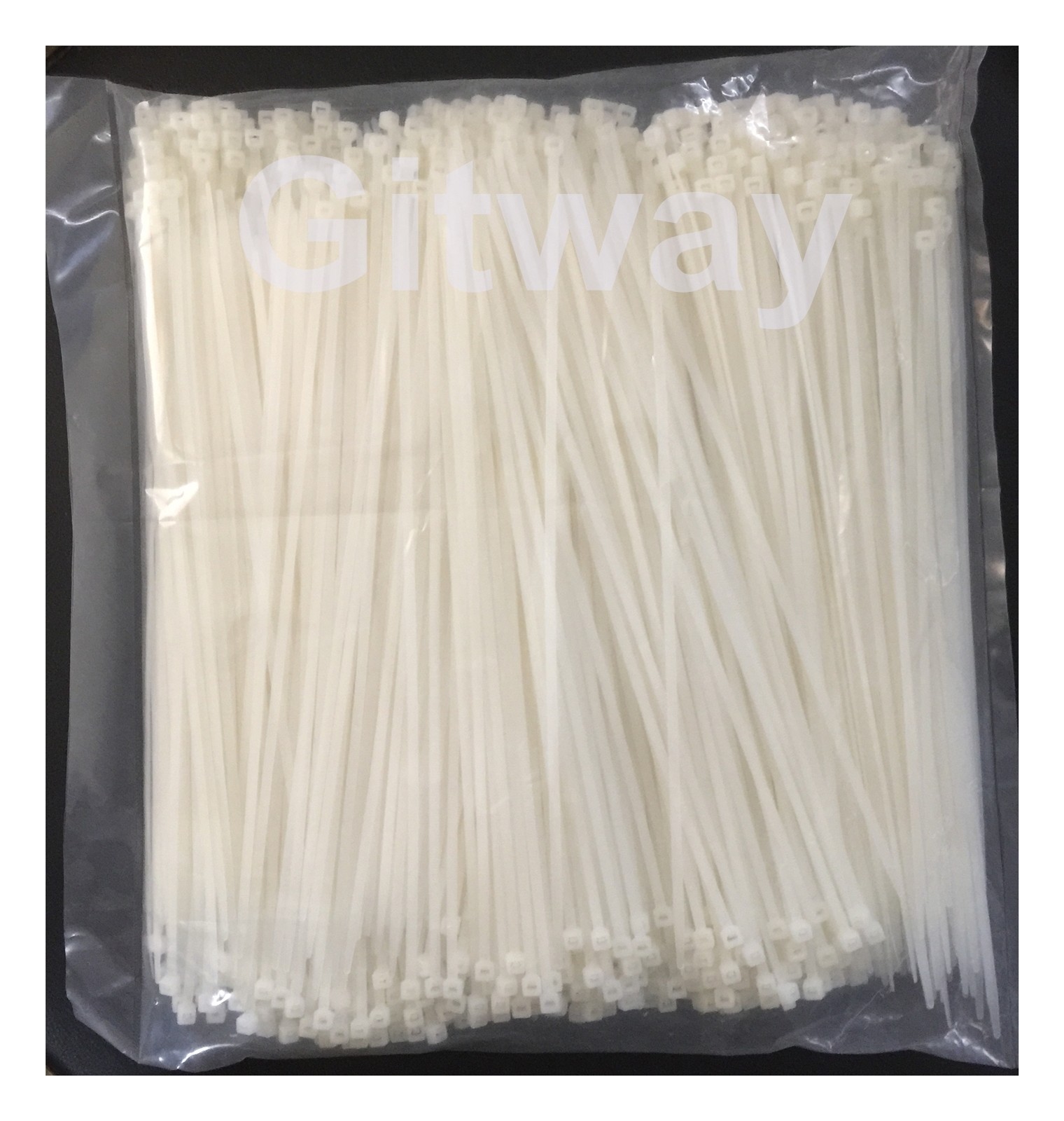1000 Set 11" Long Nylon Plastic White Wire Cable Loop Zip Tie Ty Ties ...