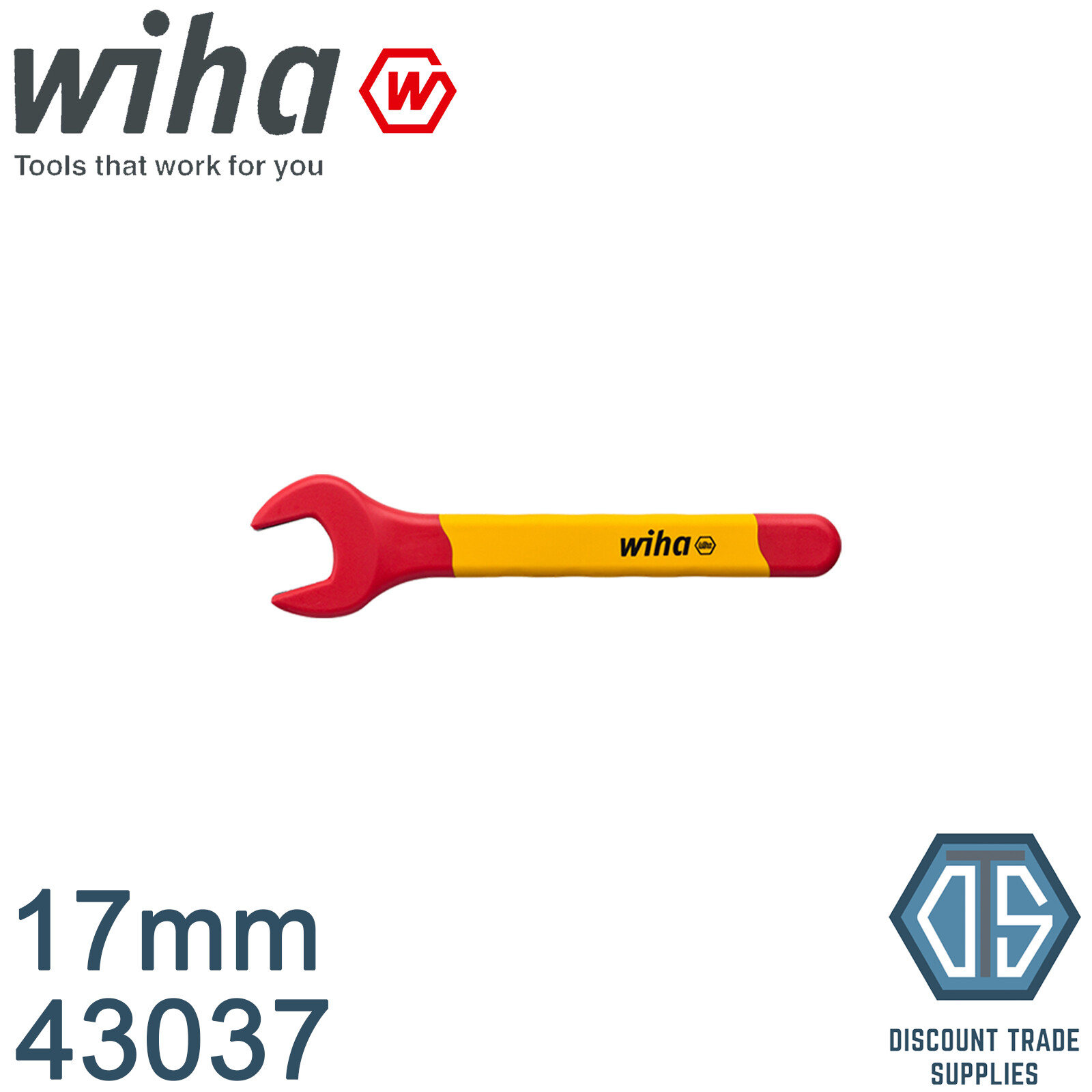 Wiha Spanner Single Open-End VDE Spanners Full Range Insulated 6-32mm ...