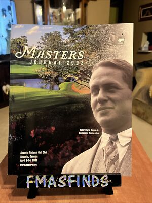 A1 2002 TIGER WOODS WINNER MASTERS PGA Golf Program Tigers 3rd Win | eBay