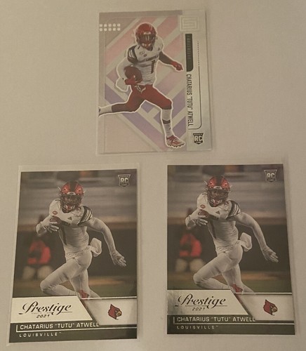 Chatarius Tutu Atwell lot Chronicles, Prestige, Status Louisville Rams ...