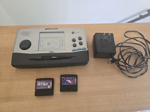 Tiger Electronics Game Com Pocket Pro, Works, W/ Stylus, Charger & 2 ...