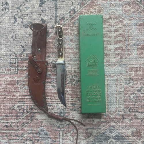 Vintage Puma Skinner 6393 Hunting Knife With Case And Sheathe | eBay