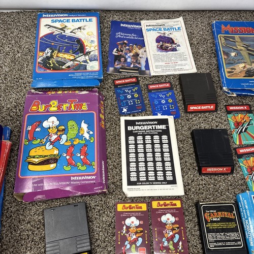 Lot of 11 Intellivision Games With Original Box Tested Classic Games ...