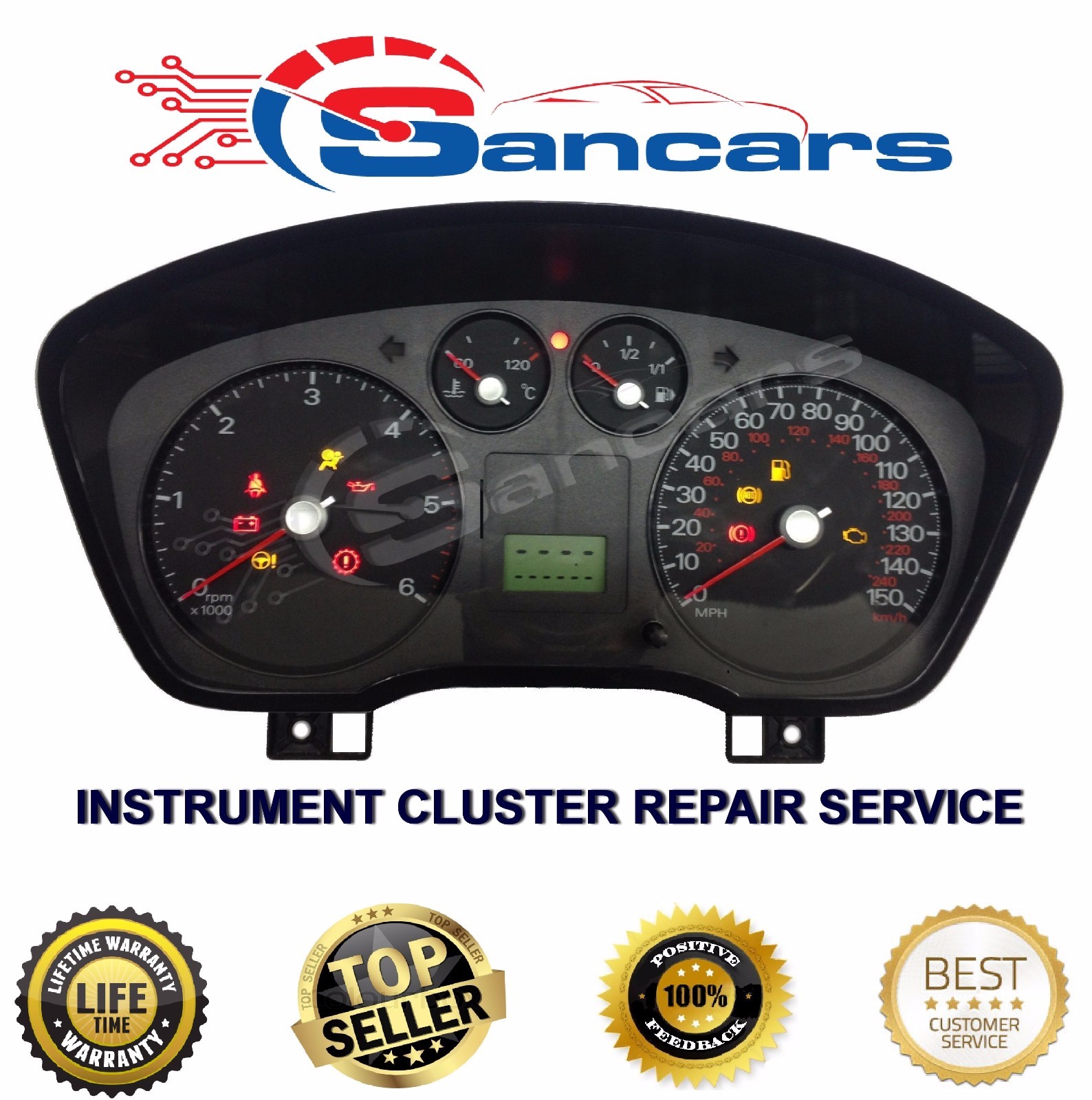 FORD TRANSIT INSTRUMENT CLUSTER SPEEDOMETER REPAIR SERVICE | eBay