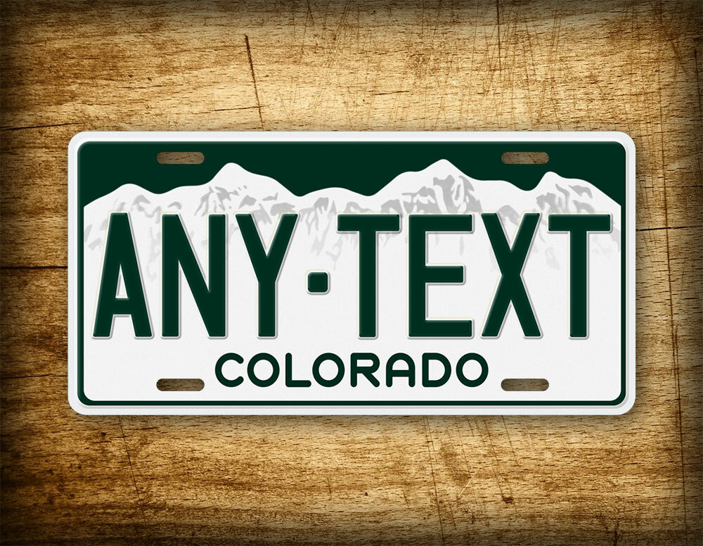 Colorado Personalized License Plate Customized CO State Auto Tag ...