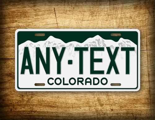 Colorado Personalized License Plate Customized CO State Auto Tag ...