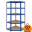 Heavy Duty 5 Tier Corner Racking Shelf Shelving Unit Garage Warehouse ...