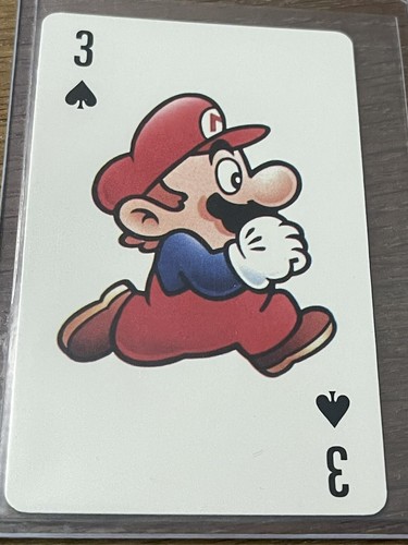 OFFICIAL LICENSED VINTAGE 1989 NINTENDO CARD GAME SUPER MARIO PLAYING ...