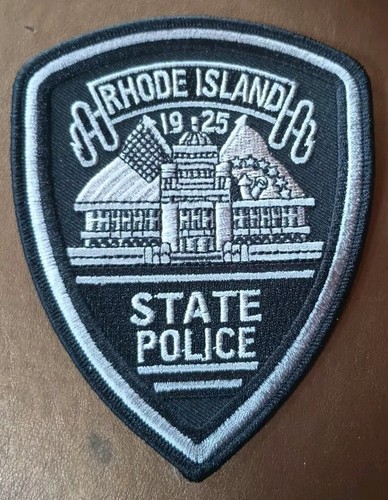 Rhode Island RI State Police Black Heat Seal Patch 5 Inches | eBay