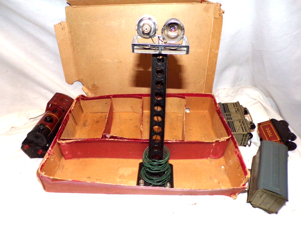VINTAGE UK BRIMTOY TRAIN CLOCKWORK TRAIN SET WITH BOX | eBay
