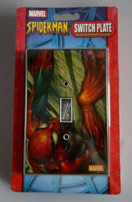 Spider-Man Switch Plate Marvel 2005 Wall Climber | eBay