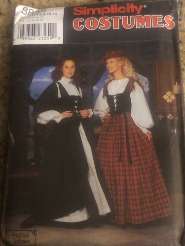 🌹SIMPLICITY #8855-LADIES SCOTTISH HIGHLANDER-OUTLANDER COSTUME PATTERN ...