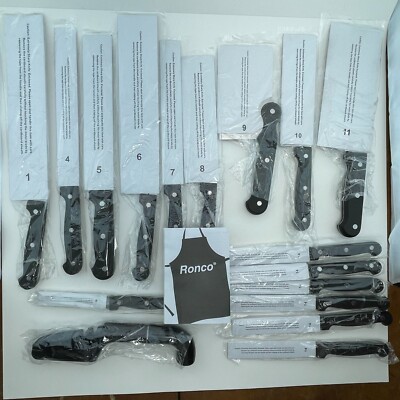 Ronco Six Star Cutlery Knives 17 Piece Set NIP | eBay