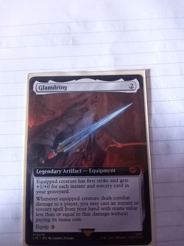 Glamdring Extended Art Nonfoil Magic The Gathering | eBay