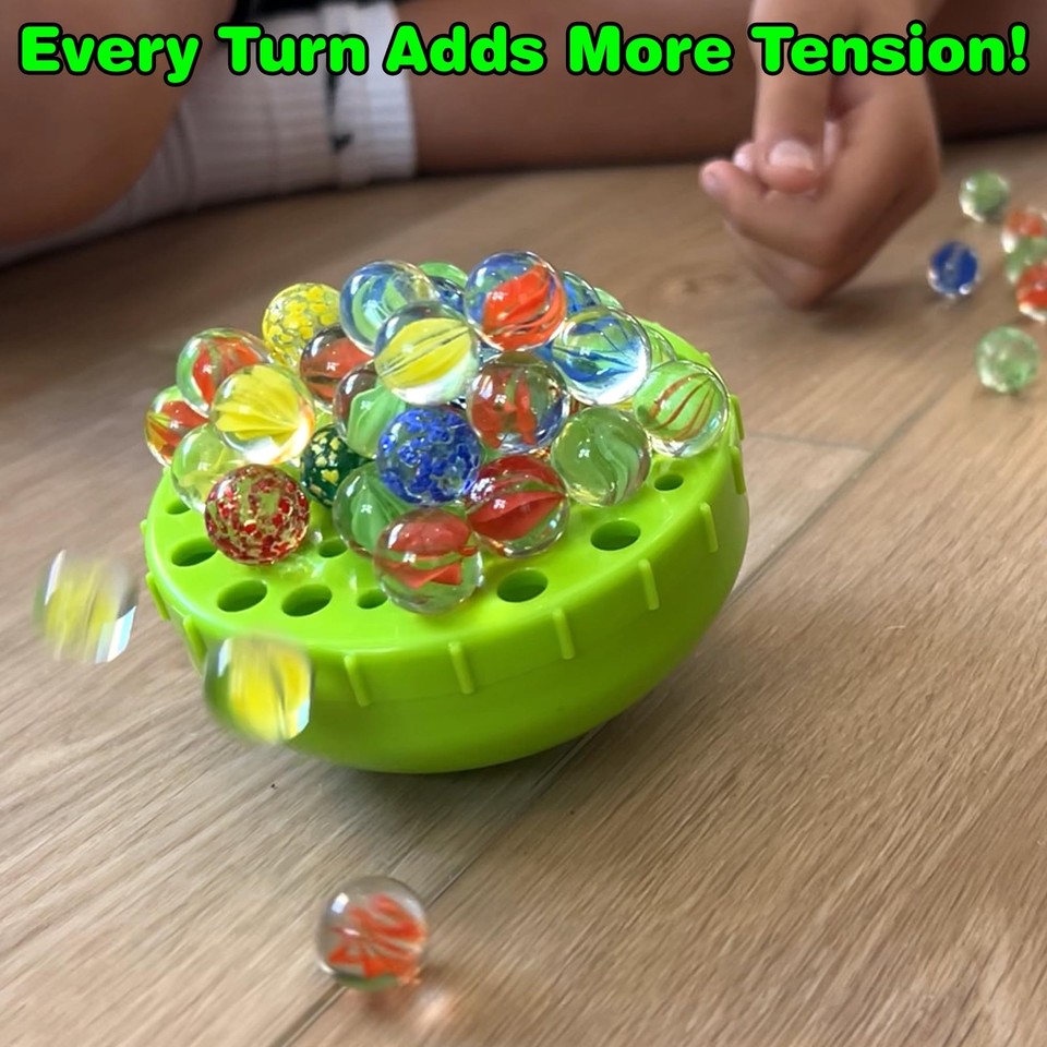 WobbleBall Marble Balance Game, 50 Marbles Included, Skill & Dexterity ...