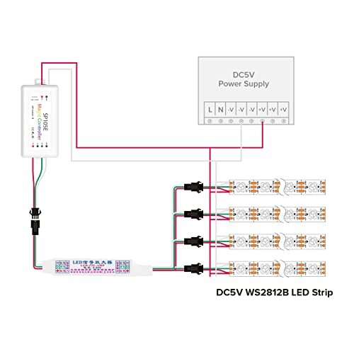 Ws2812b Ws2811 16703 Sk6812 Ws2814 Etc 3 Pin Rgb Ic Ttl Amplifier 1 To ...