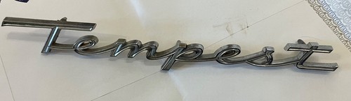 1965 65 PONTIAC TEMPEST SCRIPT EMBLEM BADGE NAMEPLATE LOGO OEM Great ...