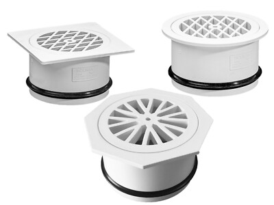 Holman DWV PVC FLOOR GRATE 100mm *Australian Brand - Octagon, Round Or ...