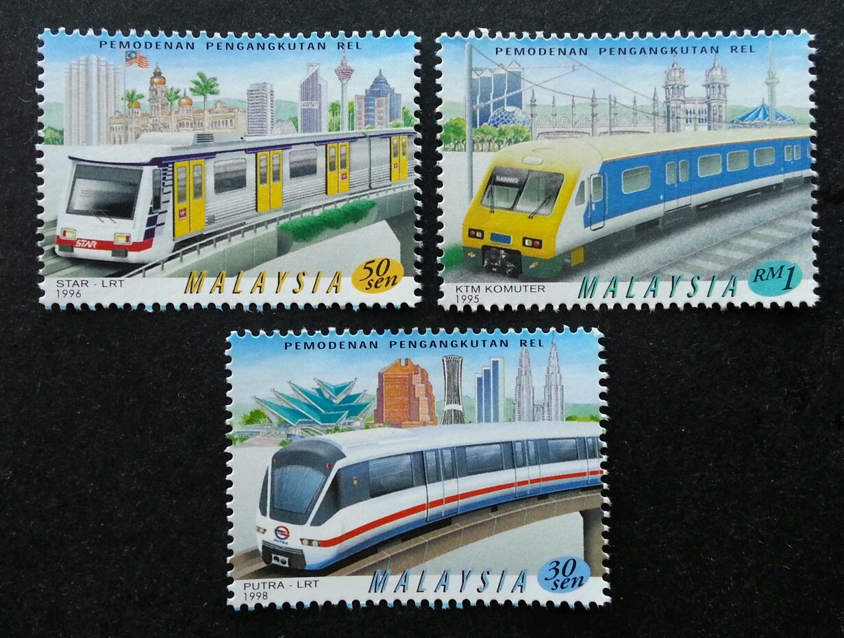 *FREE SHIP Malaysia Modernisation Of Rail Transport 1998 Train MRT ...