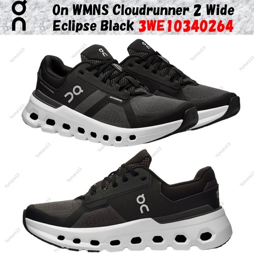 On WMNS Cloudrunner 2 Wide Eclipse Black 3WE10340264 Women's Size | eBay UK