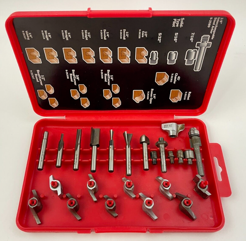 Vintage Craftsman Router Bit Set - 24 Piece with Plastic Molded Case | eBay