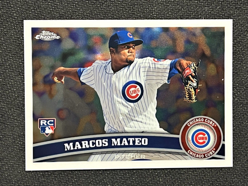 2011 Topps Chrome Baseball Rookie Card Marcus Mateo Chicago Cubs #179 ...