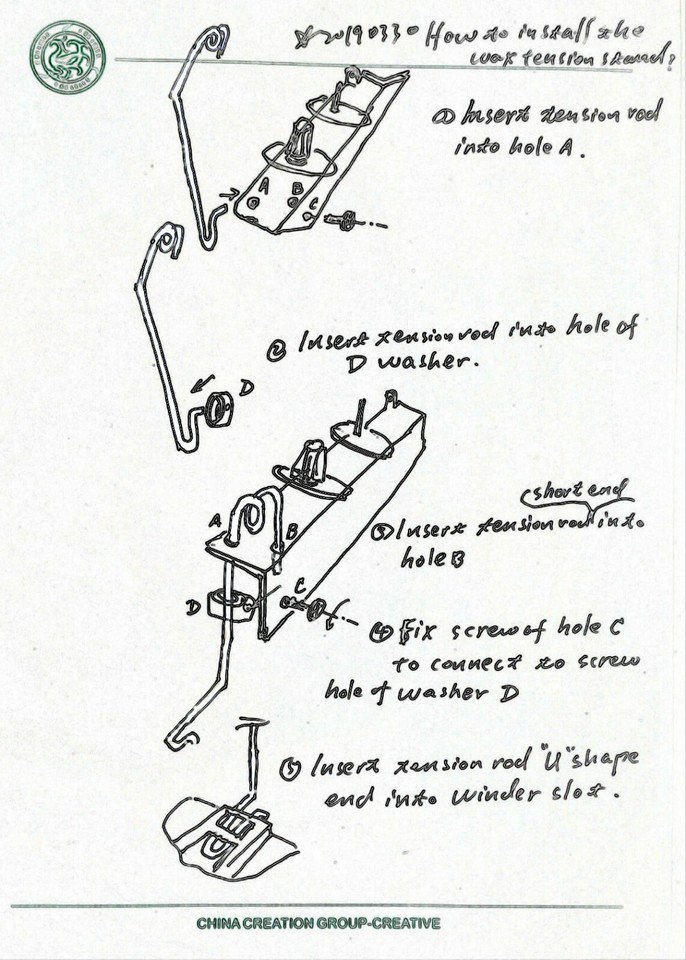Yarn Wax Stand & Tension Unit for Wool Winder of Brother Singer ...
