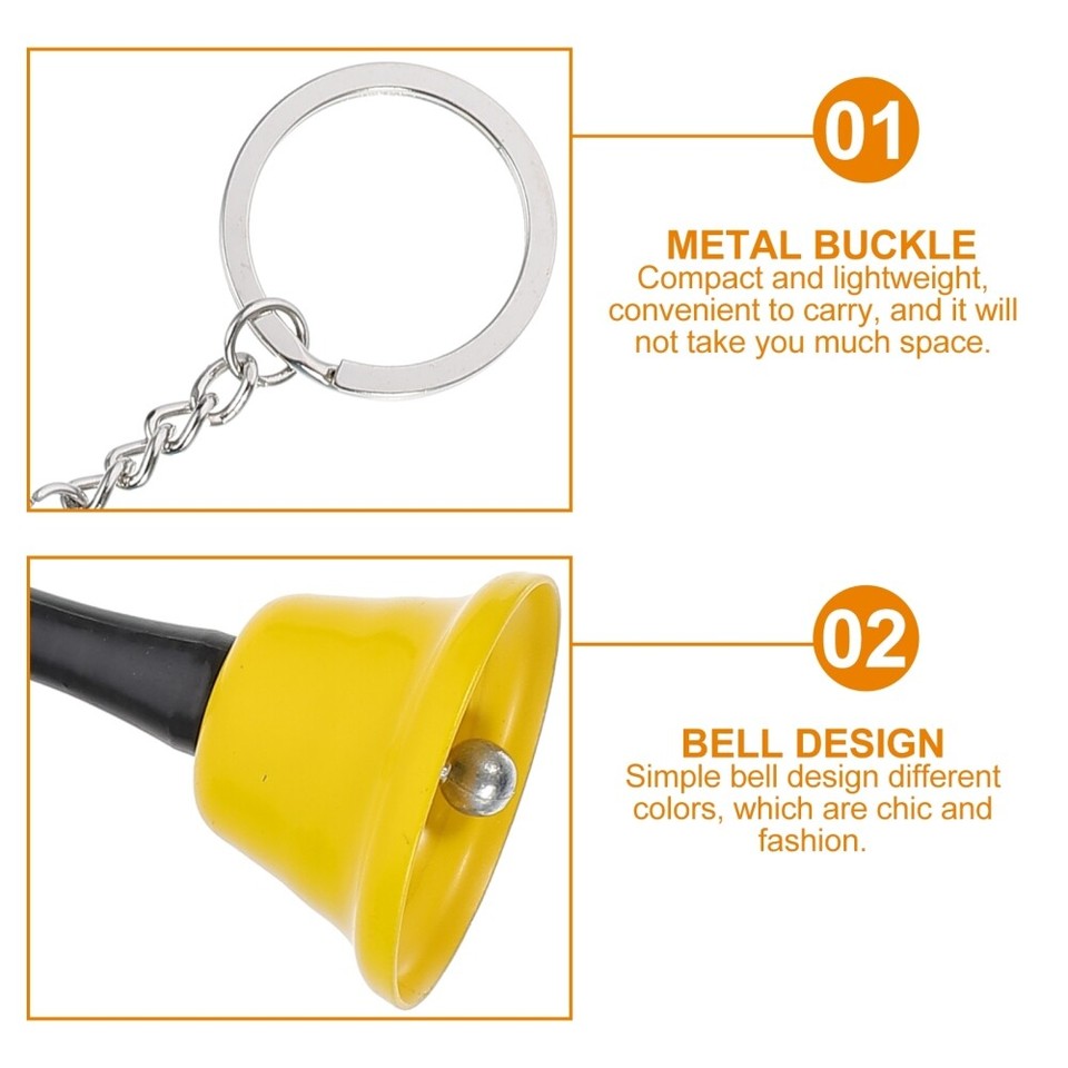 5 Pcs Bell Keychain Christmass PUurse Charm Cool Keychains Baby Child ...