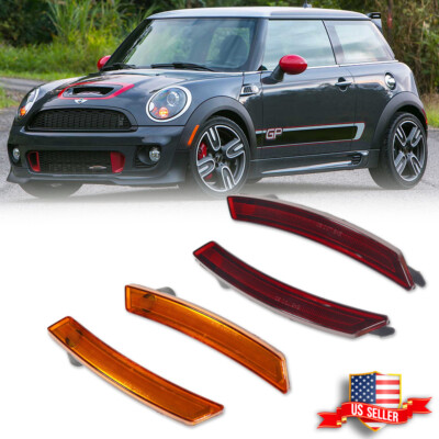 Front & Rear Side Marker Lens Lights For 07-16 MINI R55 R56 R57 R58 R59 ...