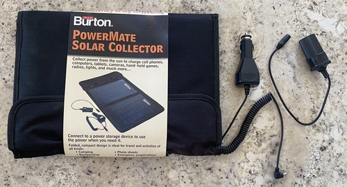 Max Burton PowerMate portable Solar Collector Panel Kit Charger “Never ...