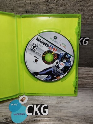 Madden NFL 07 Football Microsoft Xbox 360 System Game Disc Only | eBay