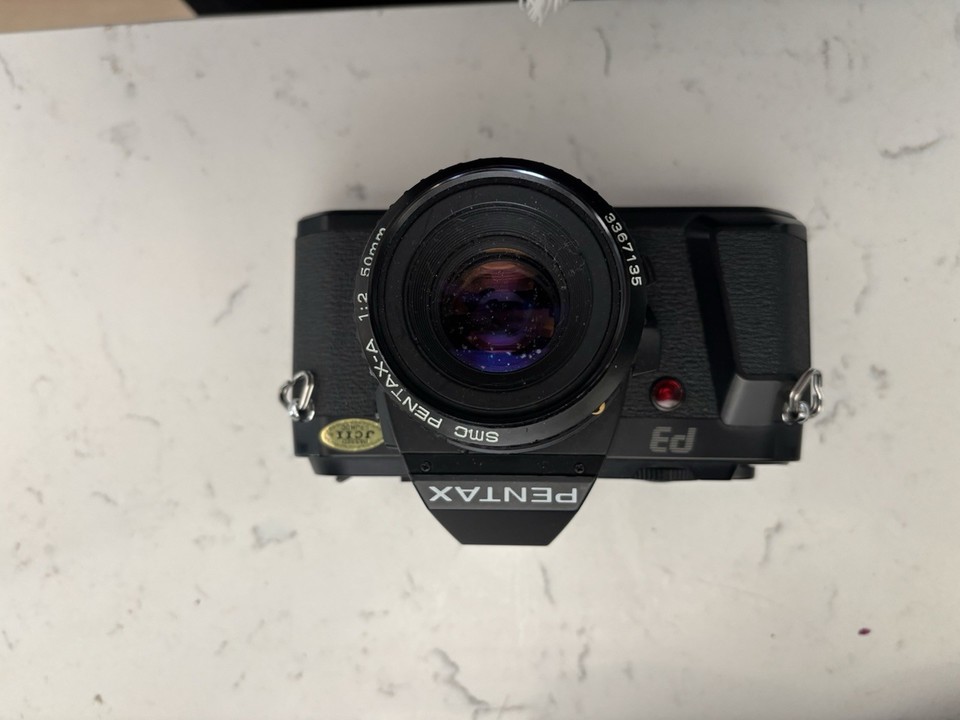 Pentax P3 35mm SLR Film Camera w/ SMC Pentax-A 50mm f/1.2 Lens,Flash,Case,Manual | eBay