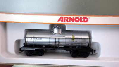N-Scale ARNOLD Germany IS / InterState Fuel & Oil Dome Tank Car in Box ...