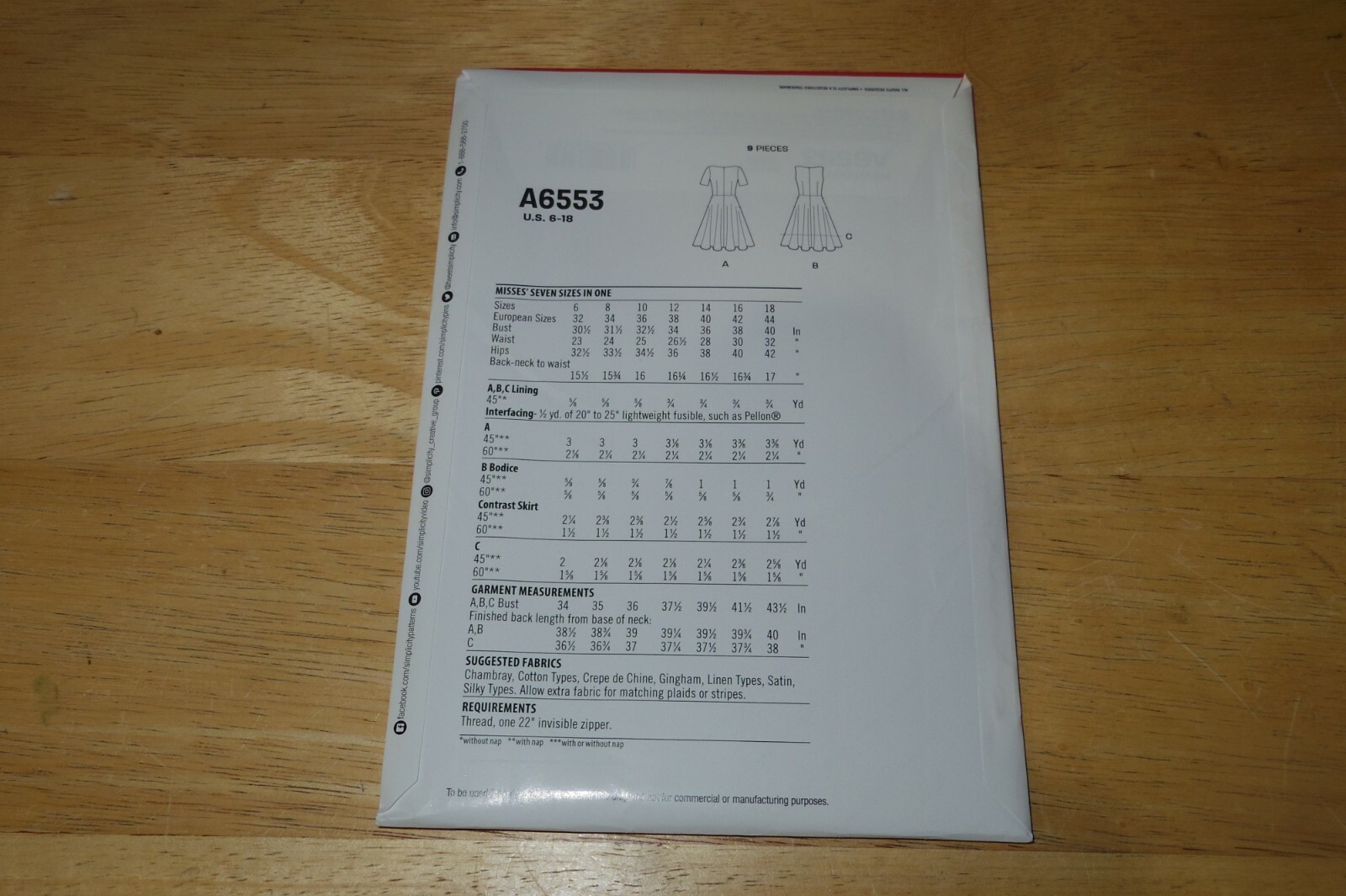 Misses New Look 6553 Sewing Pattern Sleeveless Sundress Dress Sizes 6 ...