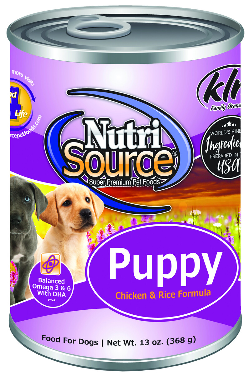 NutriSource Puppy Chicken & Rice Canned Dog Food - (13 Oz) Pack Of 12 ...