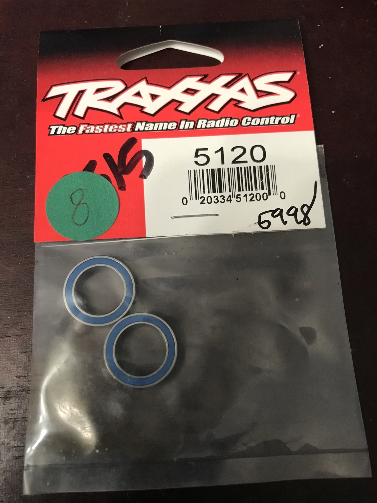 Traxxas 5120 Ball Bearings Blue Rubber Shield 12X18X4MM 2PCS Slash 4x4 ...