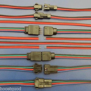 LED Anschluss Kabel Leitung Stecker Male Female 2 3 4 5 6 polig RGB ...