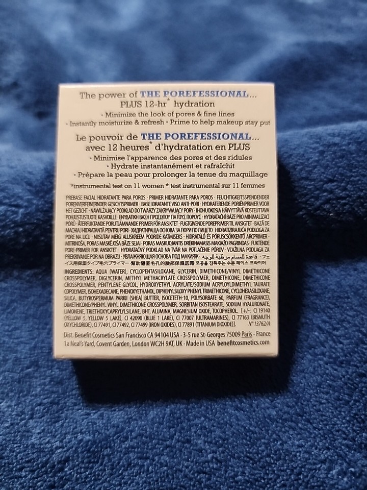 Hydrate Primer the Pore Professional 3.0 ml 0.1 fl oz Benefit 12 hr ...