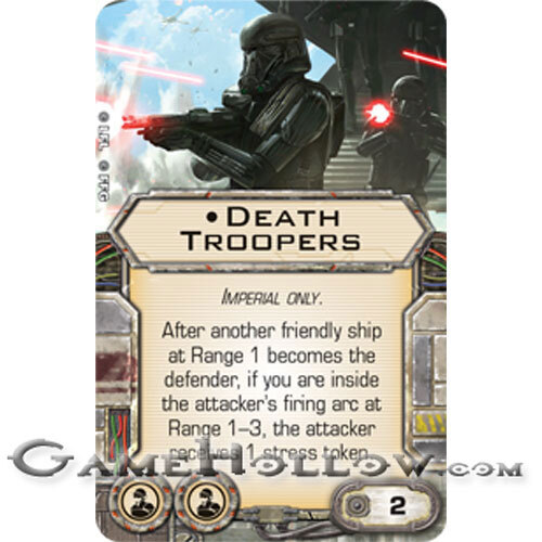 Star Wars Miniatures X-Wing Upgrade Card DEATH TROOPERS Crew | eBay