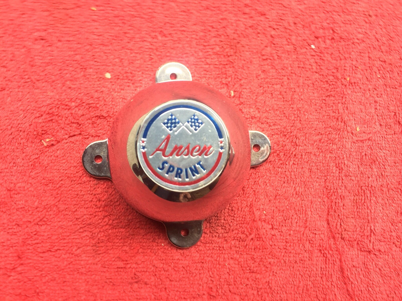 Vintage Ansen Sprint Mag Wheel Center Caps in Original Box Pair Hot Rod ...